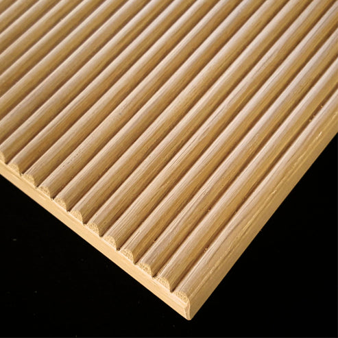 RIVA (8mm WIDE RIBS) RIBBED SOLID OAK FLEXIBLE 2500mm X 1200mm X 3mm T ...